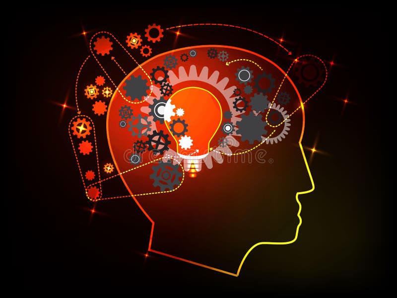 3D human thinking stock illustration. Illustration of company - 16682232