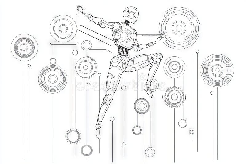 247 Robot Humanoid Drawing Stock Photos - Free & Royalty-Free Stock ...