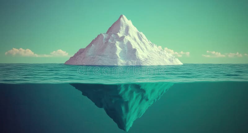 Concept Iceberg Reflection Ocean Digital Art Stock Photos - Free ...