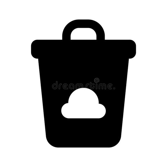Concept Icon of Cloud Delete, Cloud and Trash Bin Vector Design Stock ...
