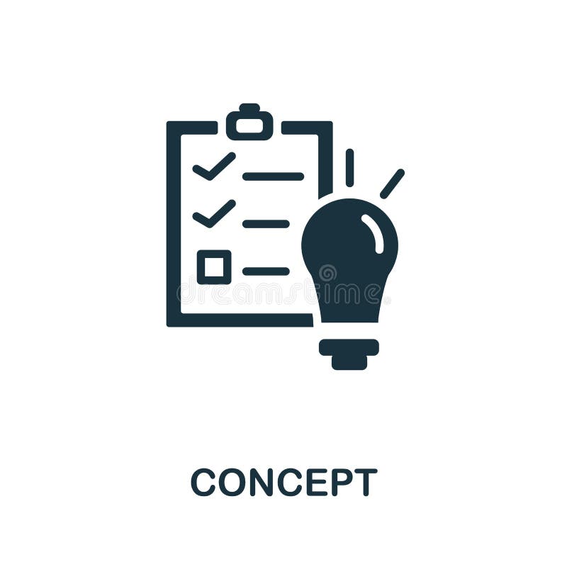 Concept Icon. Monochrome Simple Sign from Critical Thinking Collection ...