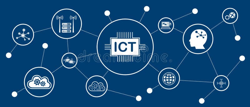 Concept of ict stock illustration. Illustration of digital - 240042427
