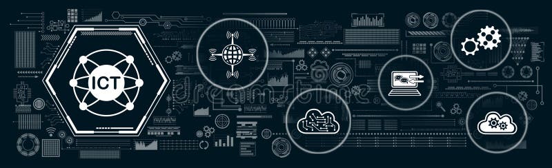 Concept of ict stock illustration. Illustration of strategy - 282198052