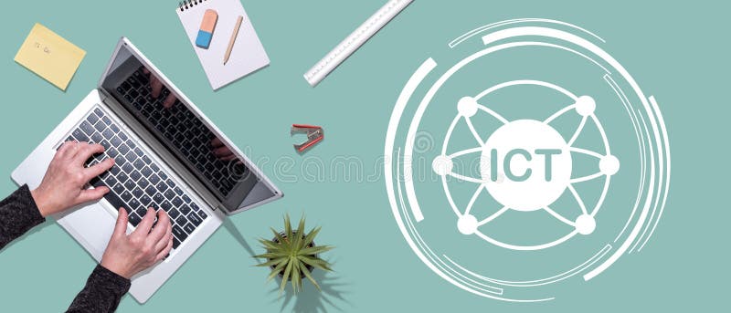 Concept of ict stock image. Image of communications - 253079663