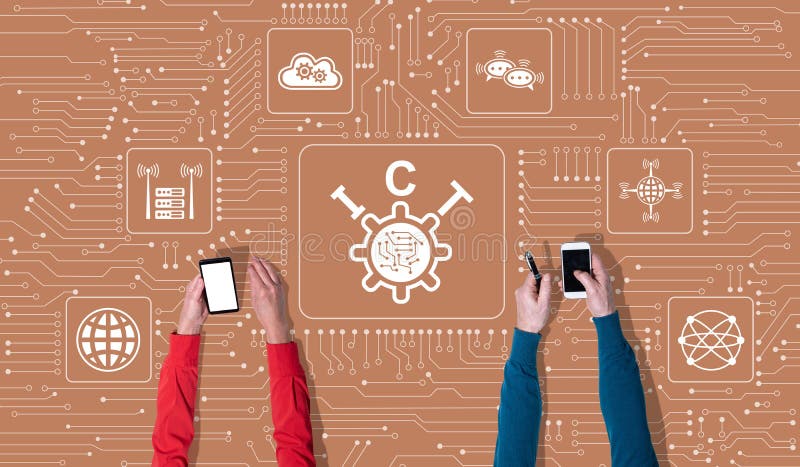 Concept of ict stock image. Image of server, business - 256046381