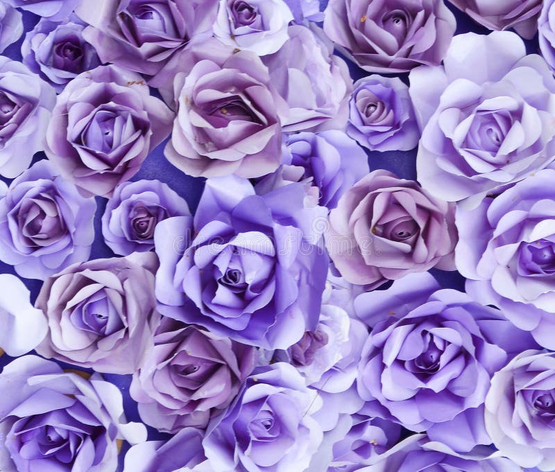 Purple Rose Paper Art Texture Artbackground Stock Photo - Image of ...