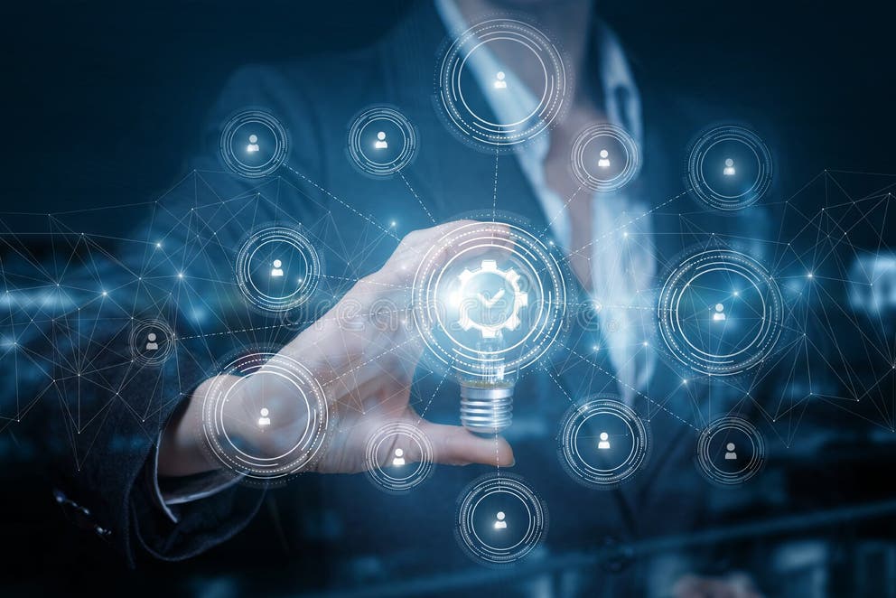 Concept of the Idea As a Result of Coordinated Team Work Stock Image ...