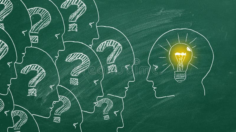 Idea generation concept stock video. Video of answer - 256011567