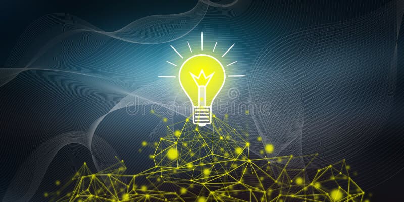 Concept of idea stock illustration. Illustration of artificial - 128246347