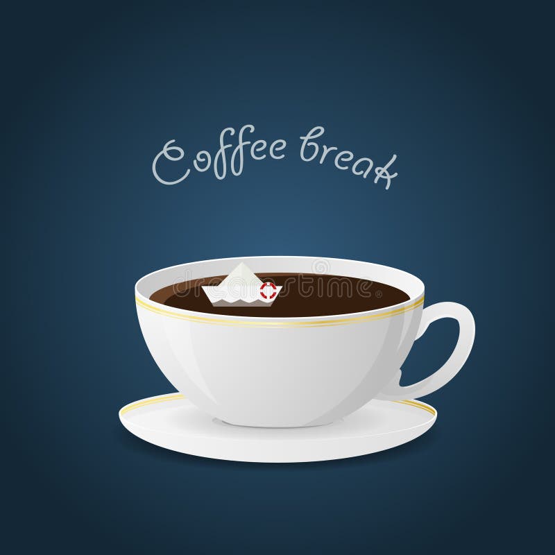 Concept and Idea of Relaxing in a Break Stock Vector - Illustration of ...