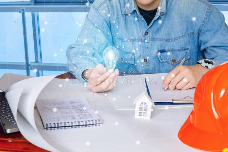 Concept Ideas in Building Houses. Stock Photo - Image of conceptual ...