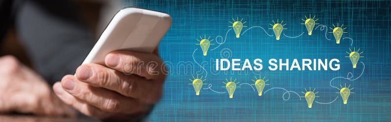 Teamwork and Sharing of Ideas Stock Image - Image of communication ...