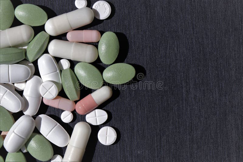 Close Up of Different Types of Pills. Stock Image - Image of drugstore ...