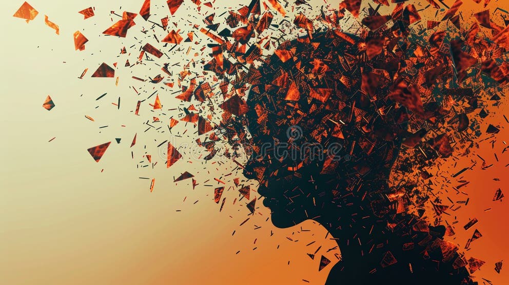 Concept Illustrates ADHD Experience with Difficulty Focusing and ...