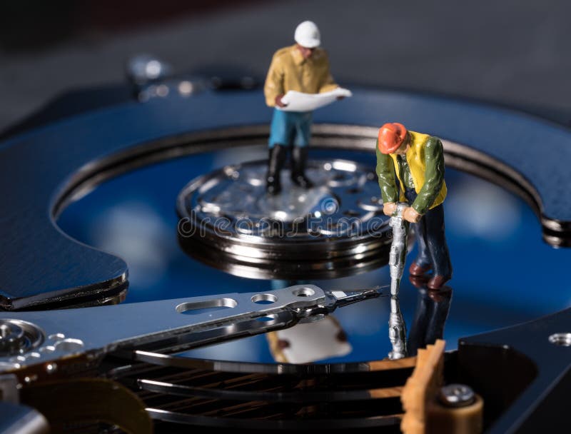 Concept Illustration of Artificial Intelligence or Data Mining Using ...