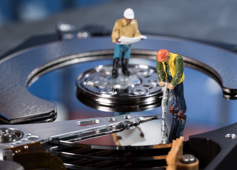 Concept Illustration of Artificial Intelligence or Data Mining Using ...