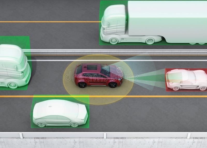 Lane Keeping Assist Function Concept for Autonomous Vehicle Stock ...