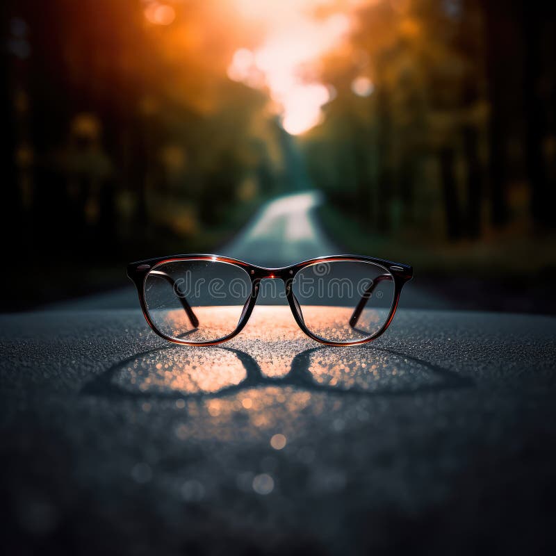 Clear Illustration of the Road Leading To the Light Source Behind the ...