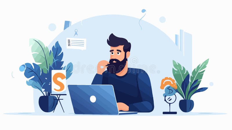 Finding Answer Creative Idea Research Concept Illustration Stock Vector ...
