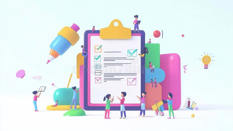 Concept Illustration of an Online Checklist Survey Questionnaire for ...