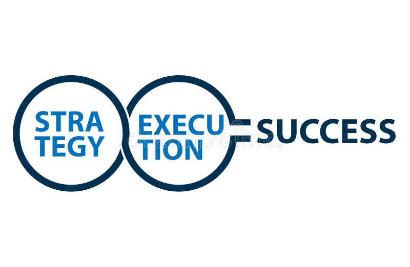Concept Illustration Strategy Execution To Success Stock Vector ...