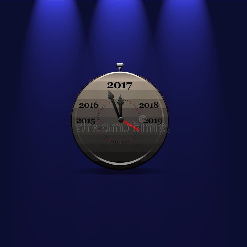 Concept Illustration of Timer with Previous and Future Years Stock ...