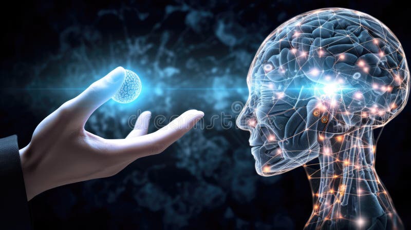 Artificial Intelligence Concept Ai Humanity Stock Illustrations – 923 ...