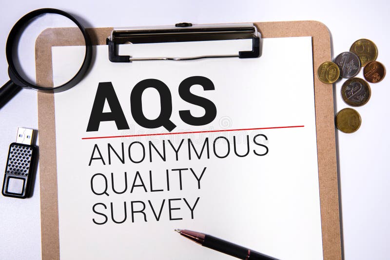 Concept Image of Business Acronym AQS Anonymous Quality Survey Stock ...