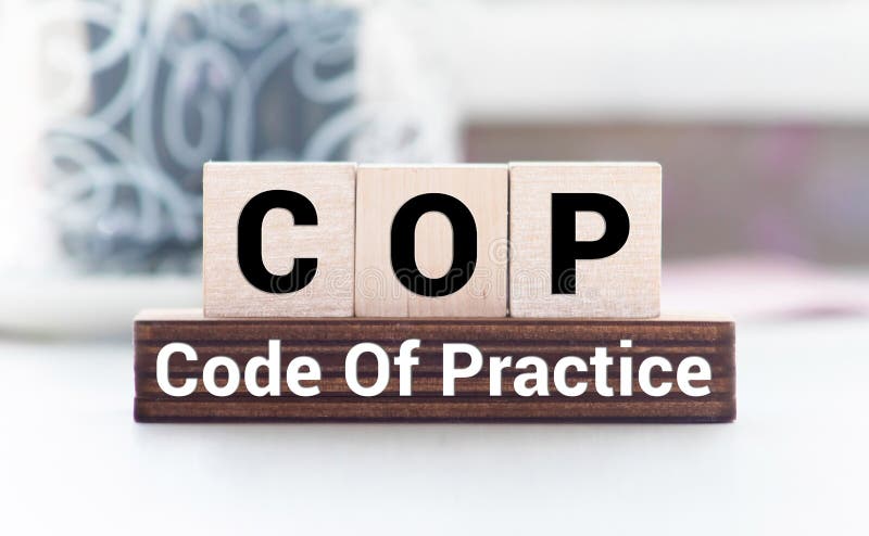 Concept Image of Business Acronym COP Code of Practice Written on ...