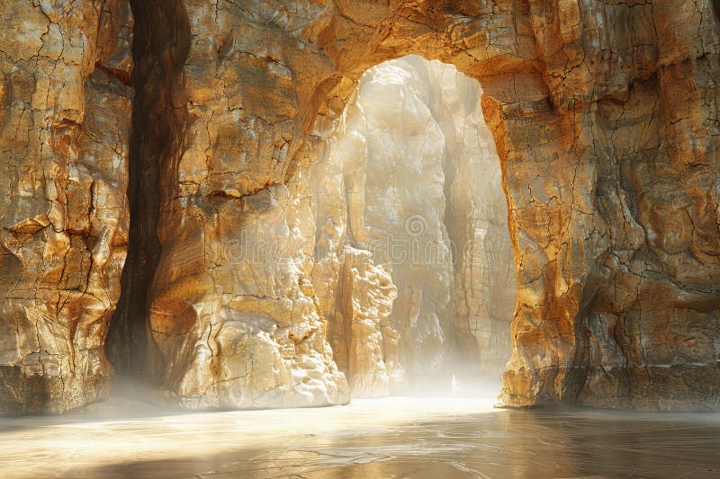 A Concept Image of a Cave with an Opening, High Quality, High ...
