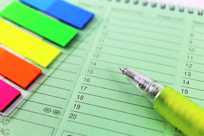 An Concept Image of a Colorful Register Binder with Copy Space Stock ...