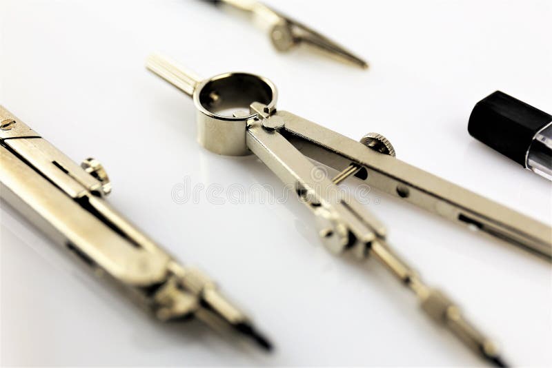 An Concept Image of a Compasses Tool - Geometry Stock Photo - Image of ...