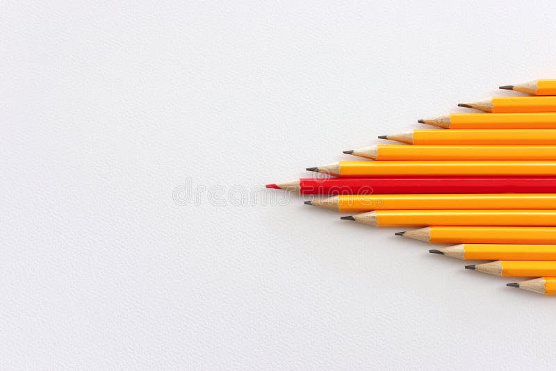 A Concept Image of Different Pencils, One is Different from the Others ...