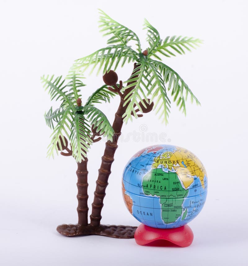 Concept Image of Earth and Trees Stock Image - Image of palm, trees ...