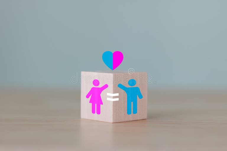 Concept Image Of Gender Equality Male And Female Symbols Are Sex Icons