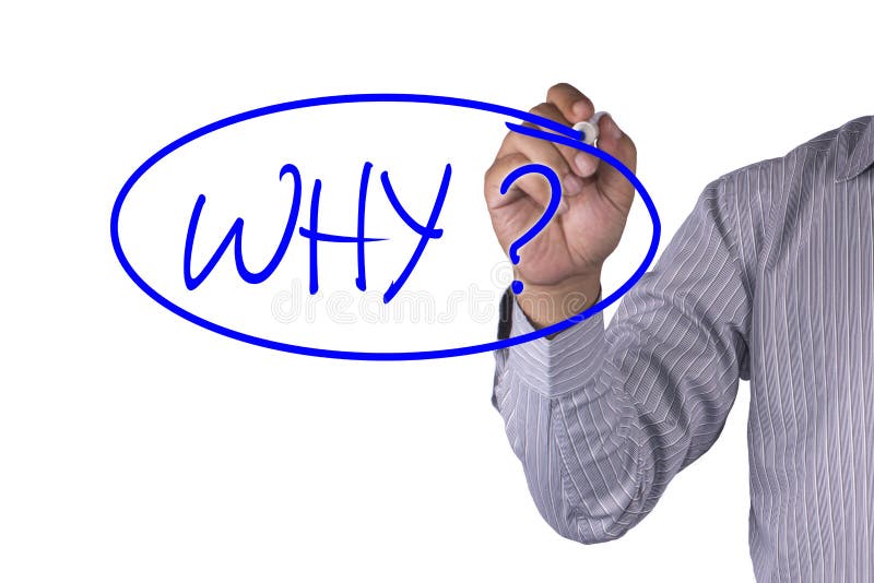 Concept Image Handwriting Marker and Write Why Question Stock Image ...