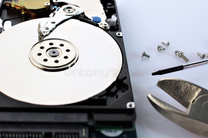 An Concept Image of Hard Drive, Repair - Disk Stock Photo - Image of ...