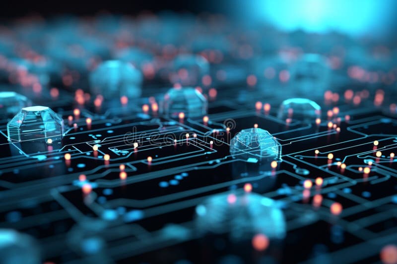 Concept Image of Internet Connectivity 3D Illustration with Embossed ...