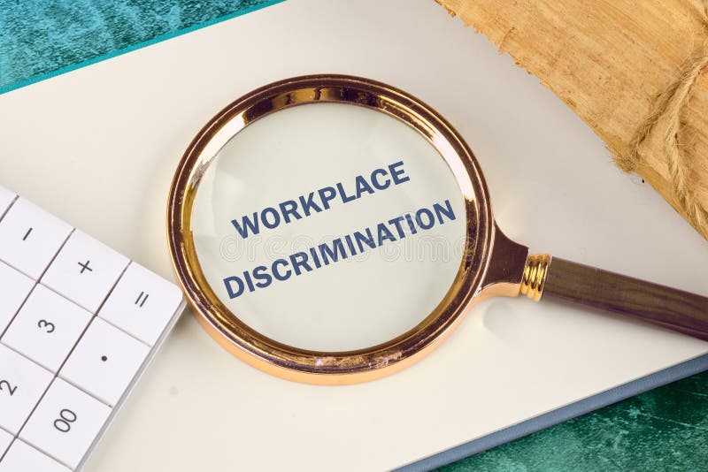 A Concept Image with Letters WORKPLACE DISCRIMINATION Appeared through ...