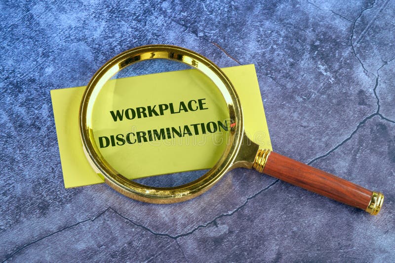 A Concept Image with Letters WORKPLACE DISCRIMINATION Appeared through ...