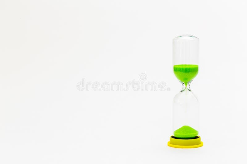 Concept Image of Management at the Time of Life. Hourglass Passing Time ...