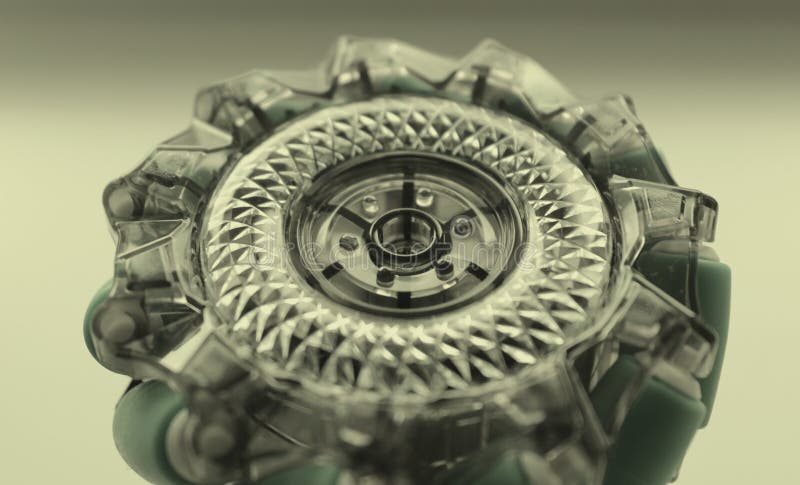 Round Mechanical Part with Translucent Elements Isolated Stock Photo ...