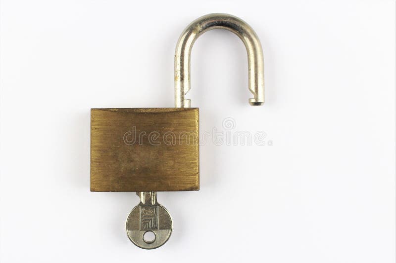 An Concept Image of a Open Padlock, Lock Stock Photo - Image of ...