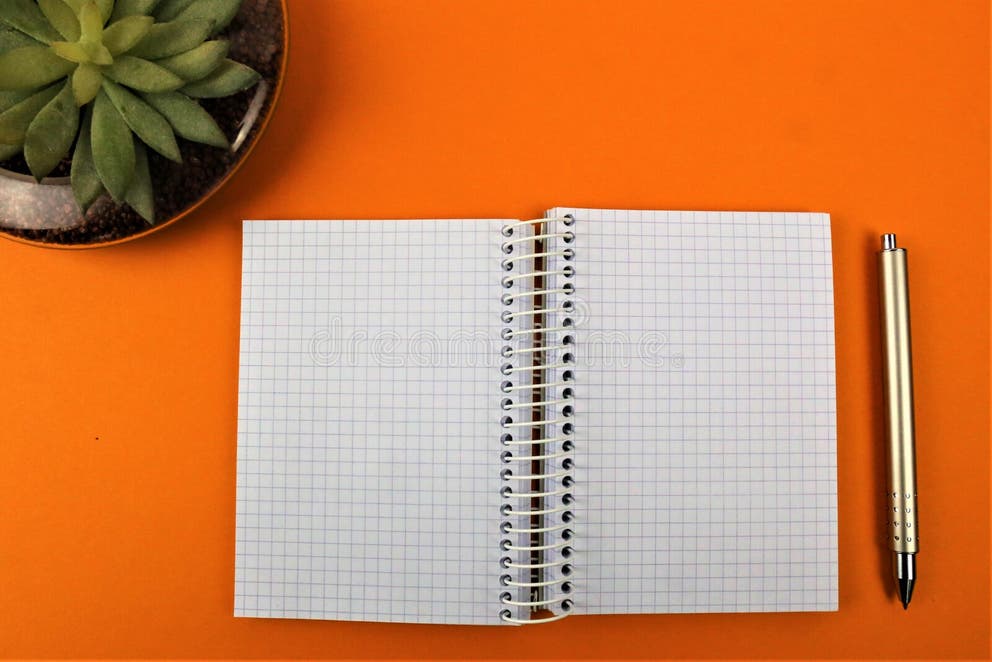 An Concept Image of a Open Ring Notebook with Copy Space Stock Photo ...