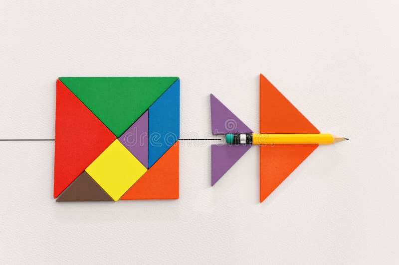 Concept Image of a Pencil in an Airplane Metaphor. Idea of Leadership ...