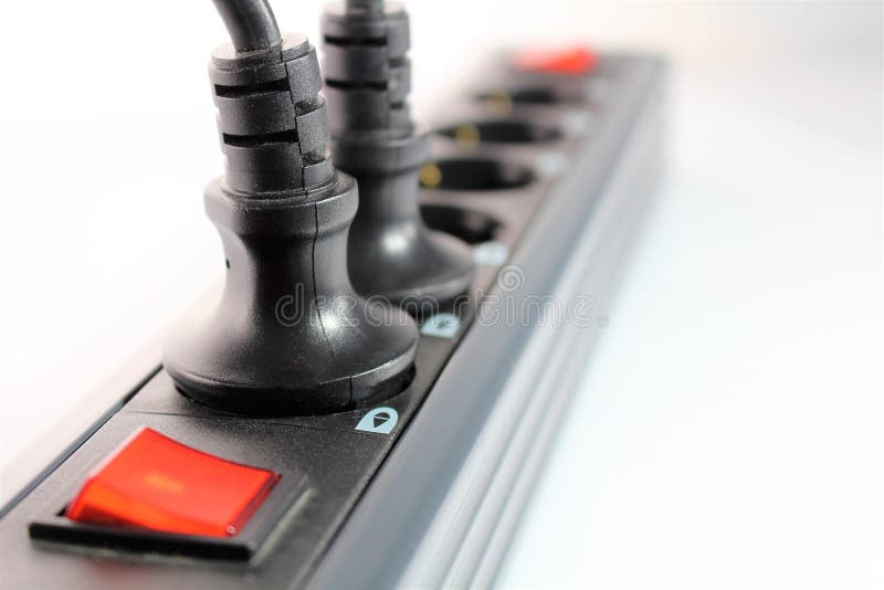An Concept Image of a Power Strip, Technology Stock Photo - Image of ...