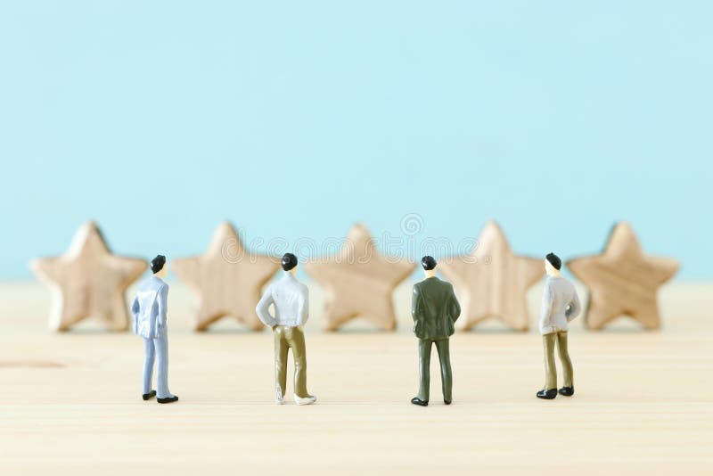 Concept Image of Setting a Five Star Goal. Increase Rating or Ranking ...