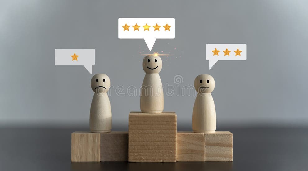 Concept Image of Setting a Five Star Goal. Increase Rating or Ranking ...