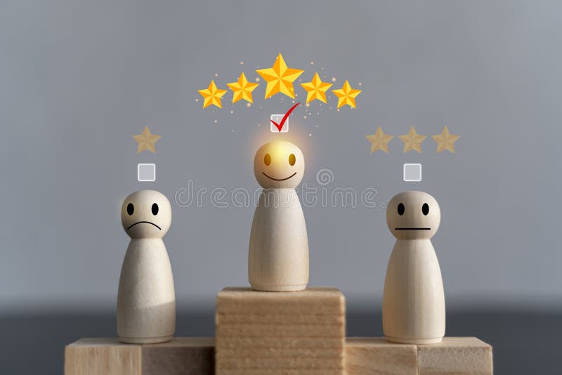 Concept Image of Setting a Five Star Goal. Increase Rating or Ranking ...