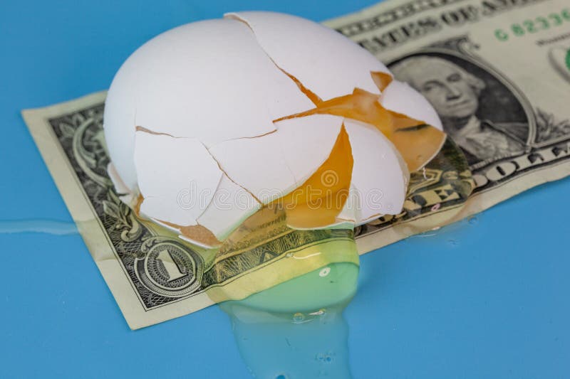 Concept Image Showing the High Price of Eggs Stock Image - Image of ...